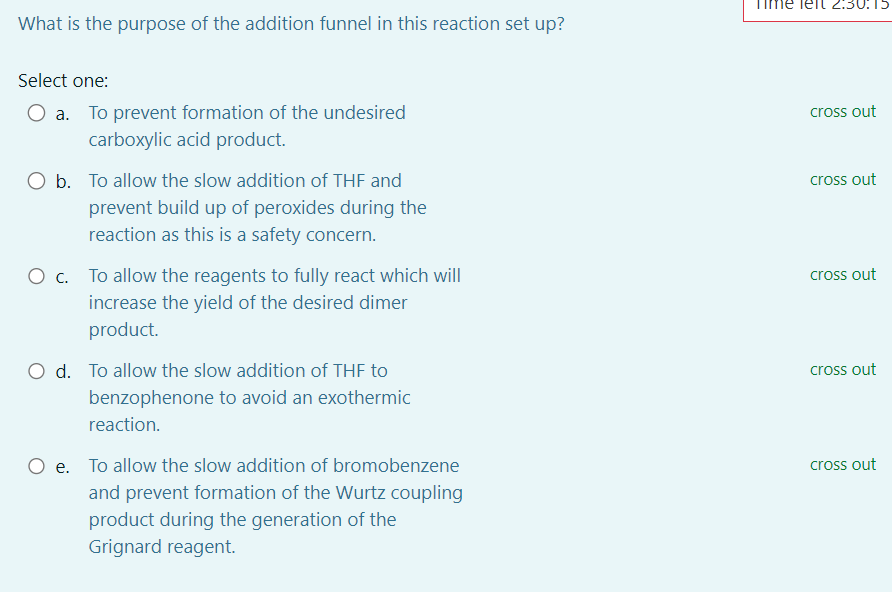 Solved What is the purpose of the addition funnel in this | Chegg.com