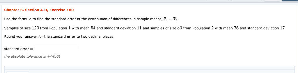 Solved Chapter 6, Section 4-D, Exercise 180 Use the formula | Chegg.com