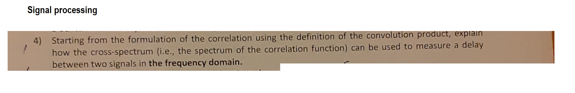 Solved Signal processing. | Chegg.com