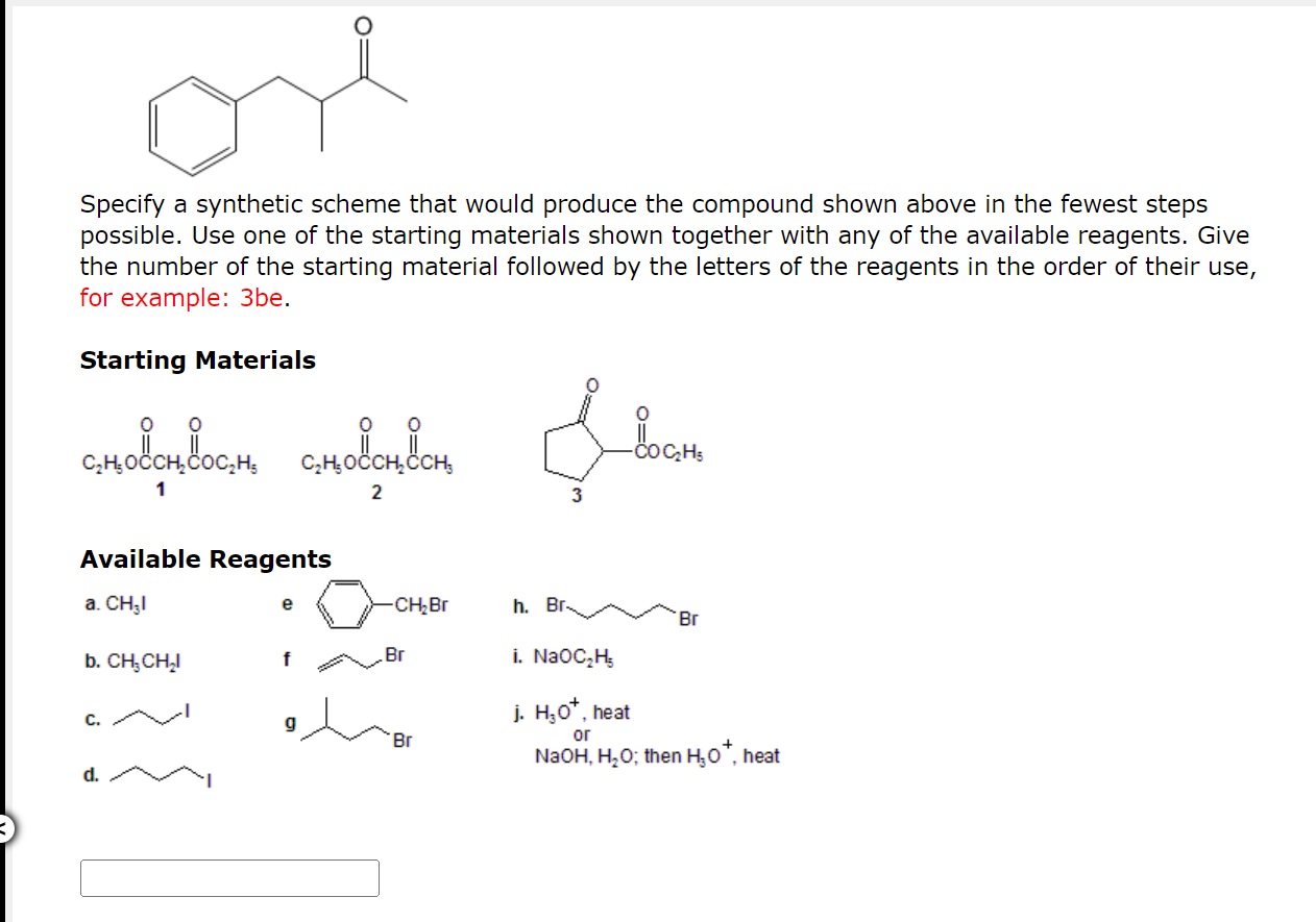 Solved Specify a synthetic scheme that would produce the | Chegg.com