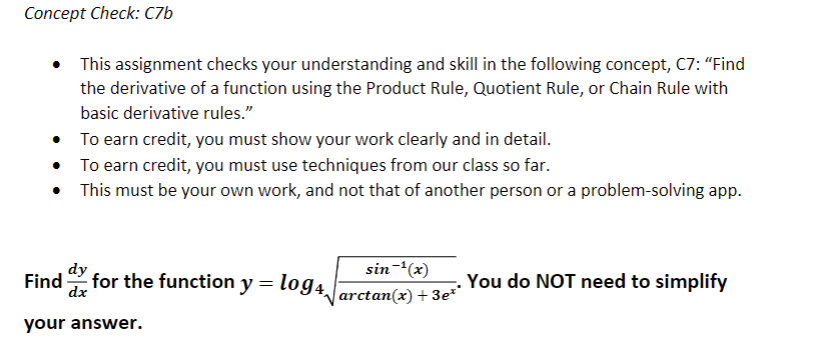 Solved Concept Check: C7b This assignment checks your | Chegg.com