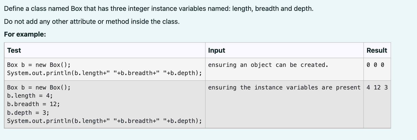 Solved Define A Class Named Box That Has Three Integer 8048