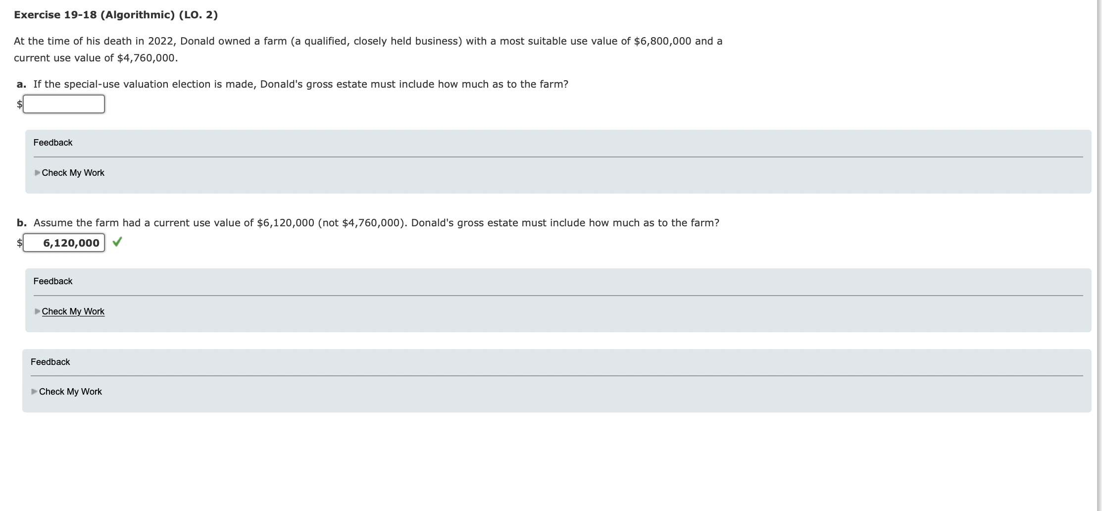 Solved Exercise 19-18 (Algorithmic) (LO. 2) At the time of | Chegg.com