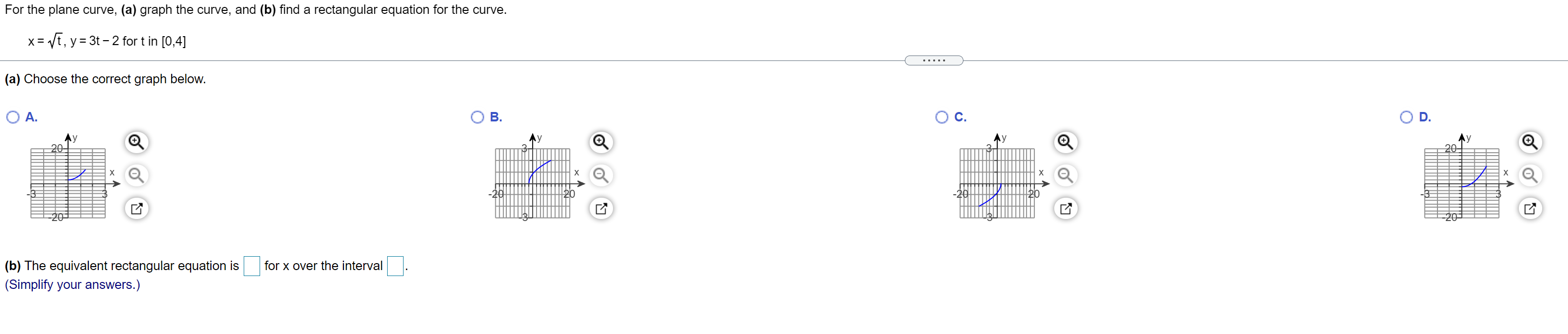 Solved For the plane curve, (a) graph the curve, and (b) | Chegg.com