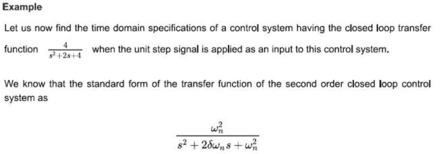 Solved Example Let us now find the time domain | Chegg.com