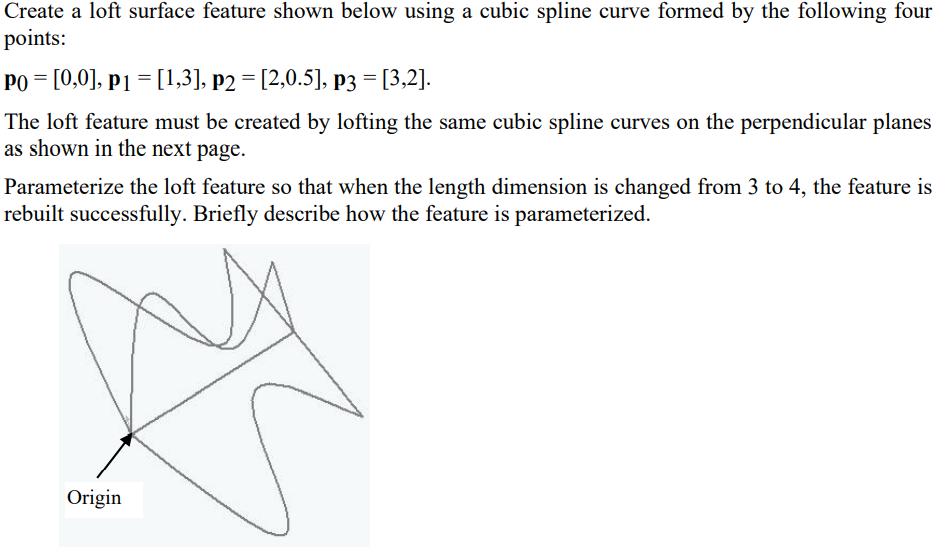 Solved Create a loft surface feature shown below using a | Chegg.com