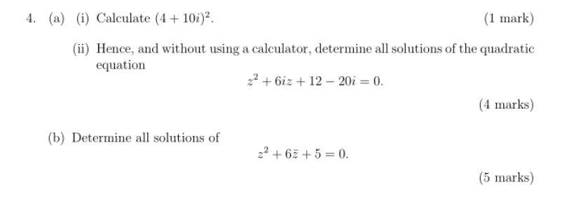 Solved (1 mark) (ii) Hence, and without using a calculator, | Chegg.com