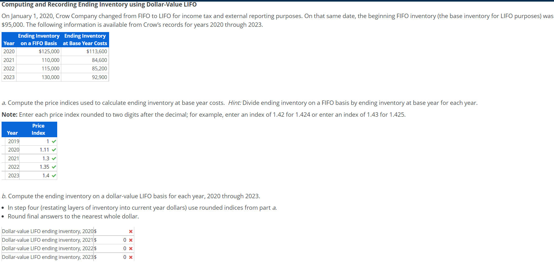 Solved Computing and Recording Ending Inventory using | Chegg.com