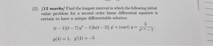 Solved Find the longest interval in which the following | Chegg.com