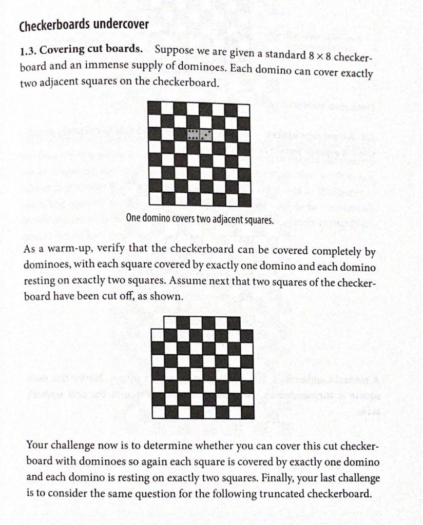 Solved Checkerboards undercover 1.3. Covering cut boards. | Chegg.com