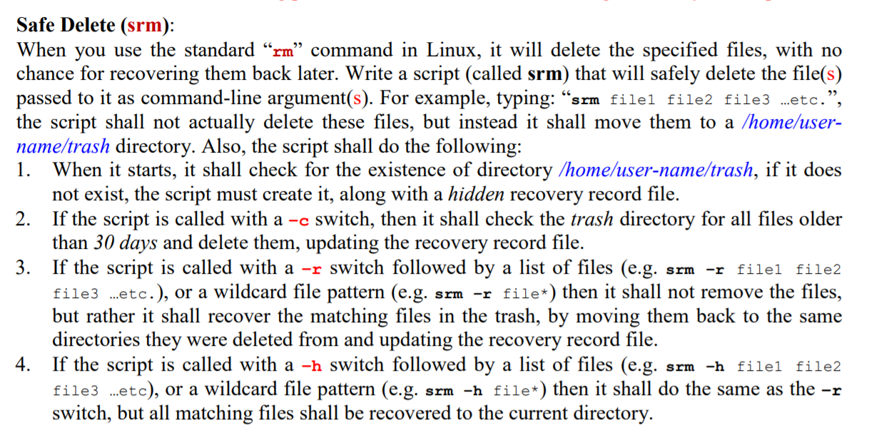 Q-Write generalized bash-shell scripts that are able | Chegg.com