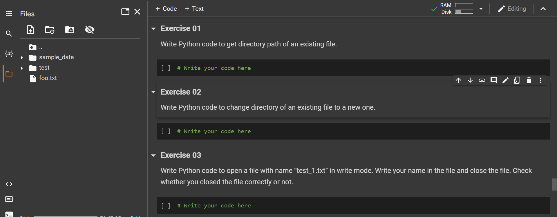 Solved Code Text Exercise 01 Write Python Code To Get