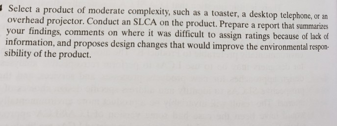 Solved Select a product of moderate complexity, such as a | Chegg.com