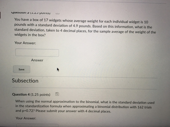 Solved You have a box of 17 widgets whose average weight for | Chegg.com