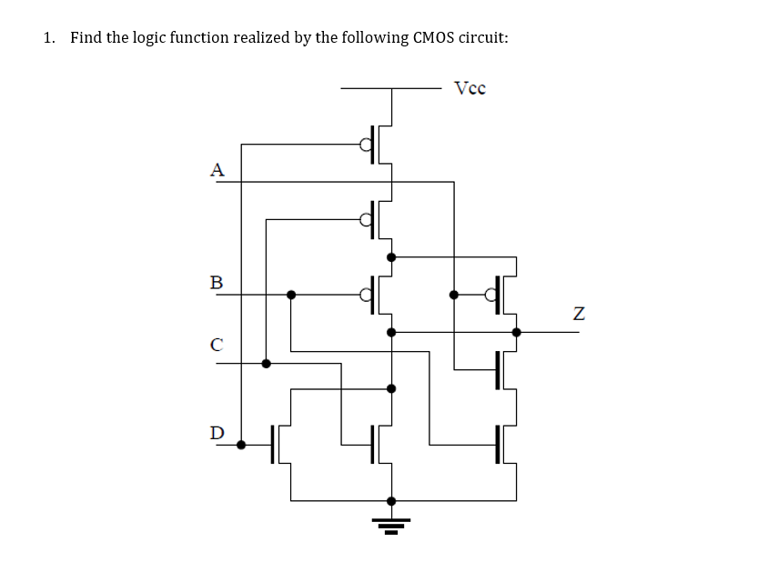 Solved Find the logic function realized by the following | Chegg.com