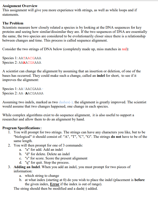 Solved Assignment Overview This assignment will give you | Chegg.com