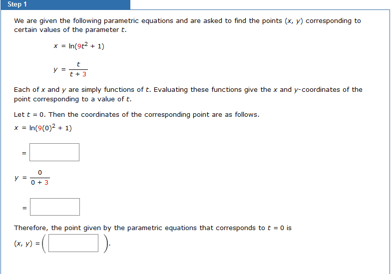 Solved For the given parametric equations, find the points | Chegg.com