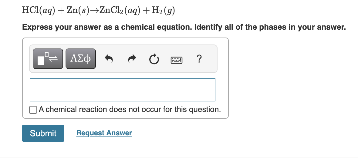 Solved Al(s)+Cl2(g)→AlCl3(s) Express your answer as a | Chegg.com