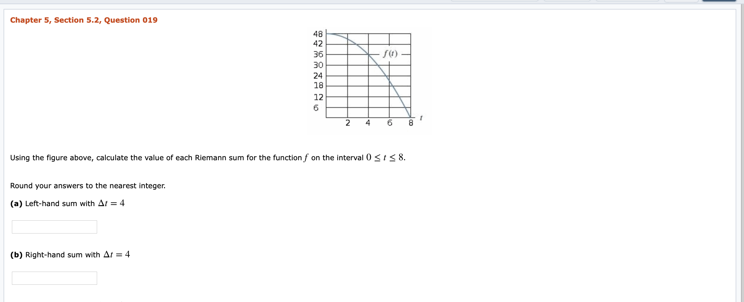 Solved Chapter 5, Section 5.2, Question 019 48 42 36 30 24 | Chegg.com