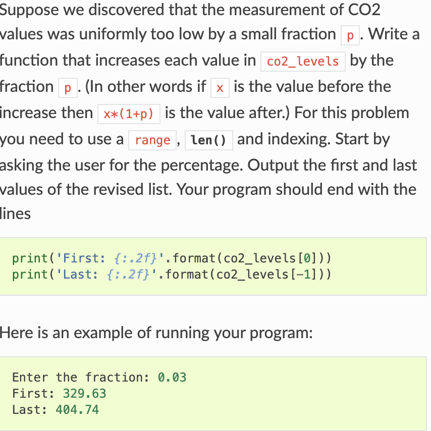 Solved Suppose we discovered that the measurement of CO2 | Chegg.com