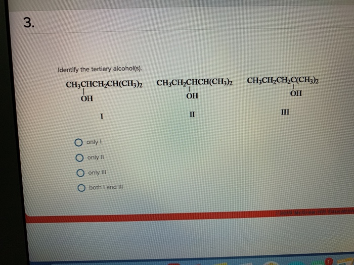 Solved 2 Which of the following is isobutyl alcohol? O | Chegg.com
