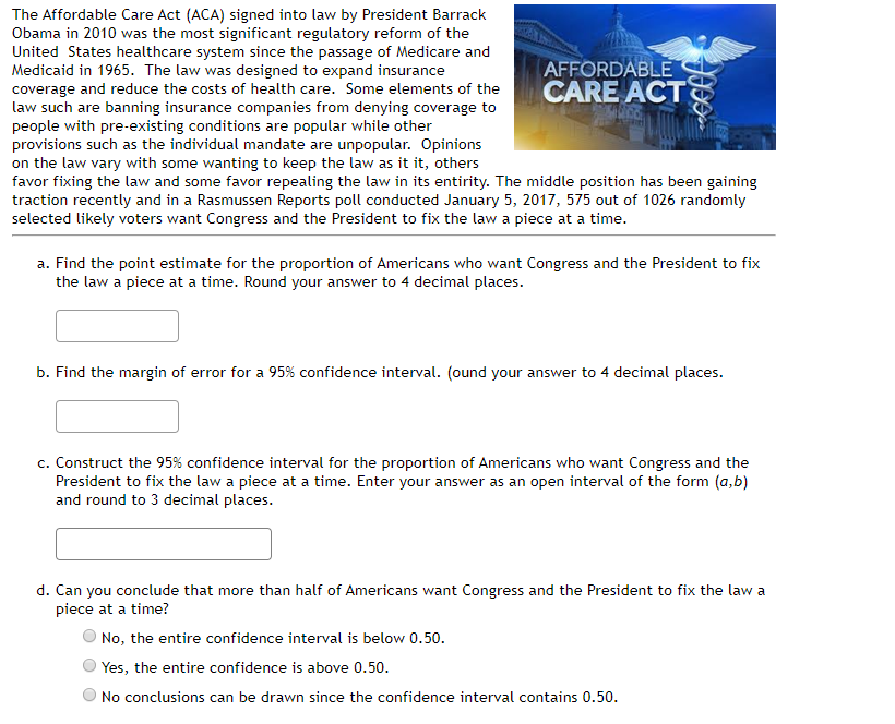 Solved The Affordable Care Act (ACA) signed into law by | Chegg.com