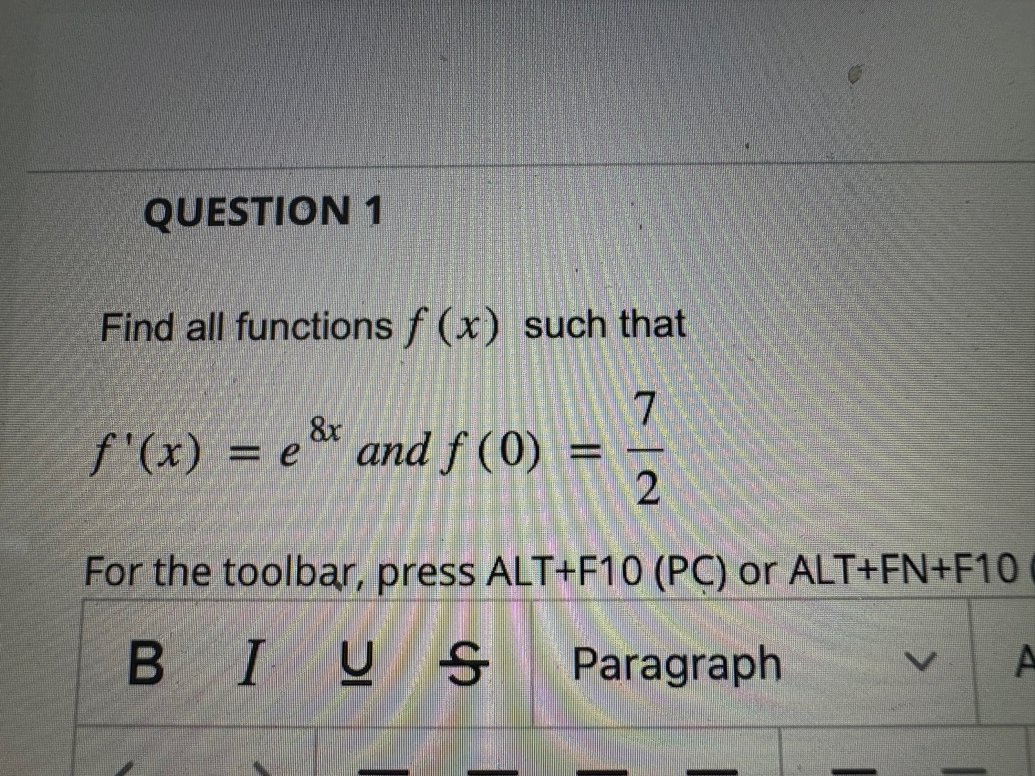 Solved QUESTION 1 Find all functions f(x) such that | Chegg.com