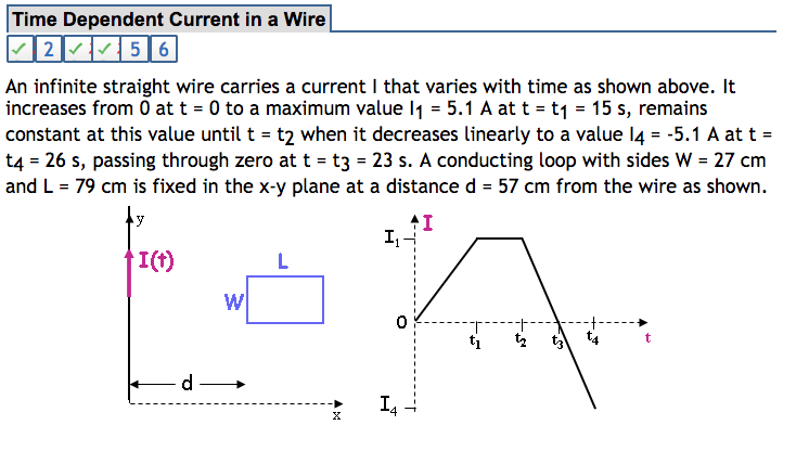 Solved Time Dependent Current in a Wire An infinite straight | Chegg.com