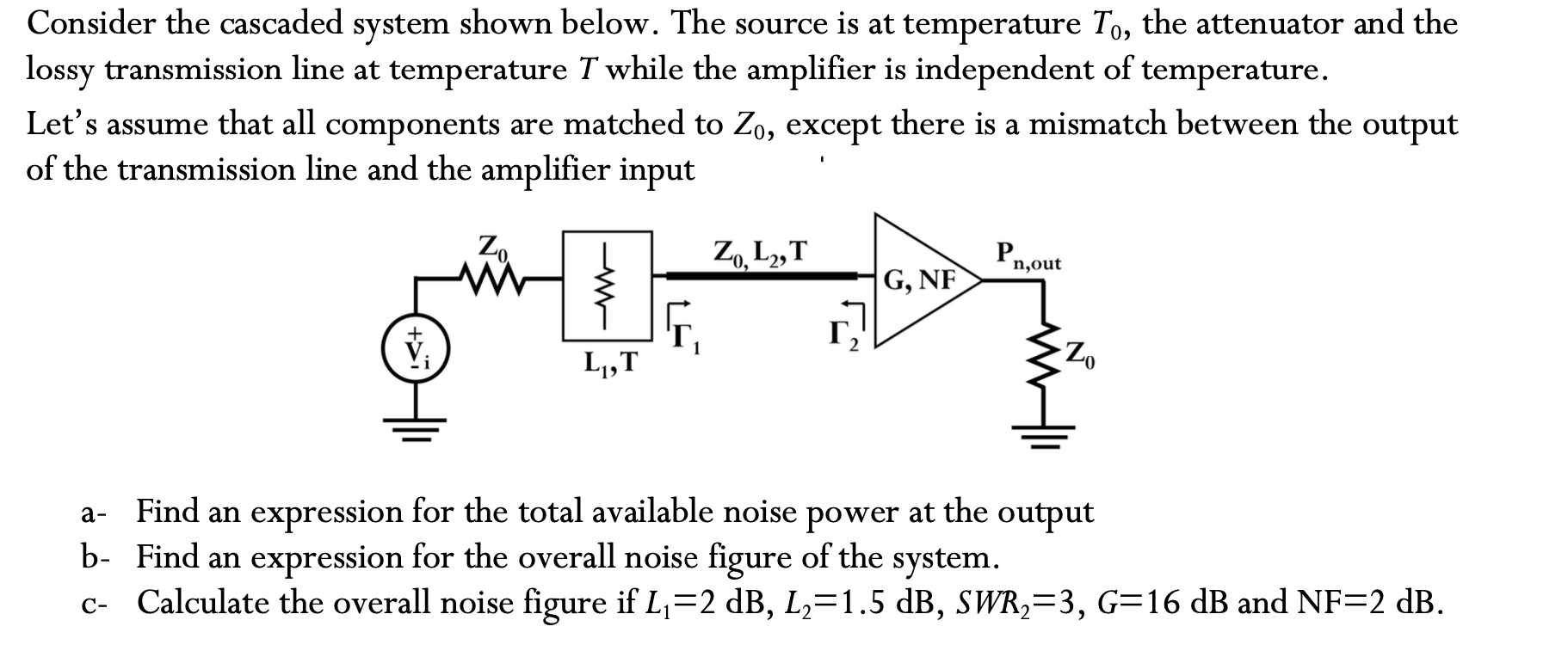 Consider The Cascaded System Shown Below The Source
