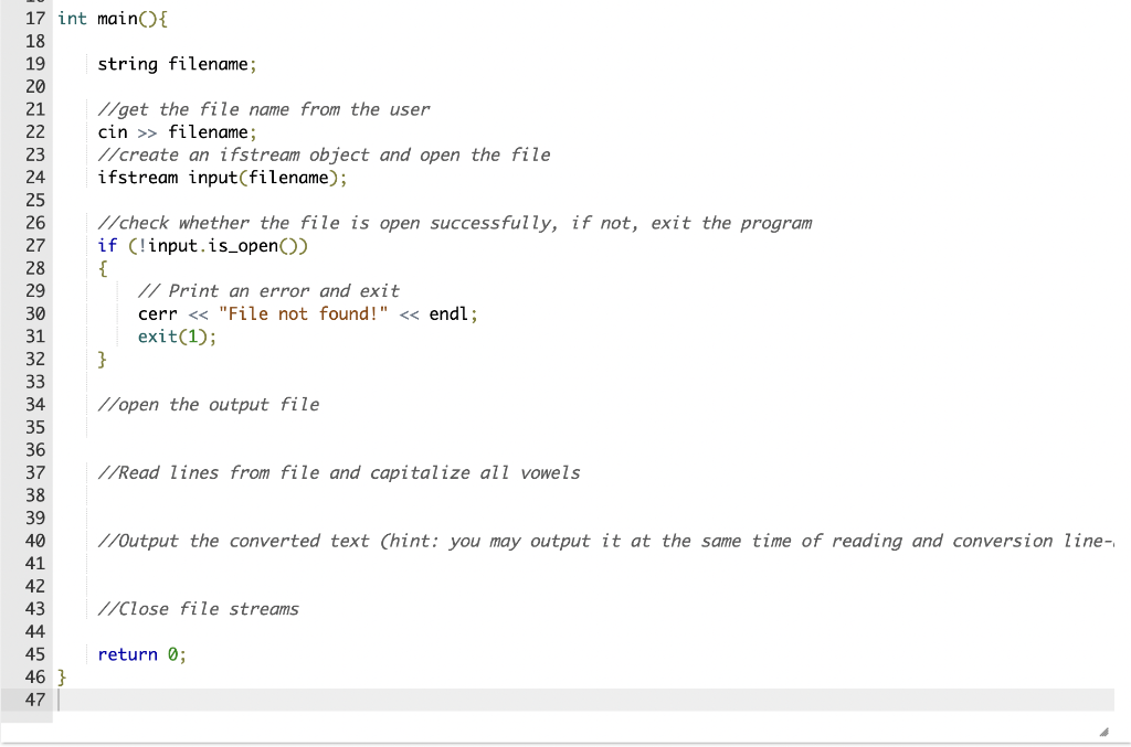 Solved In this exercise you are going to read a file | Chegg.com