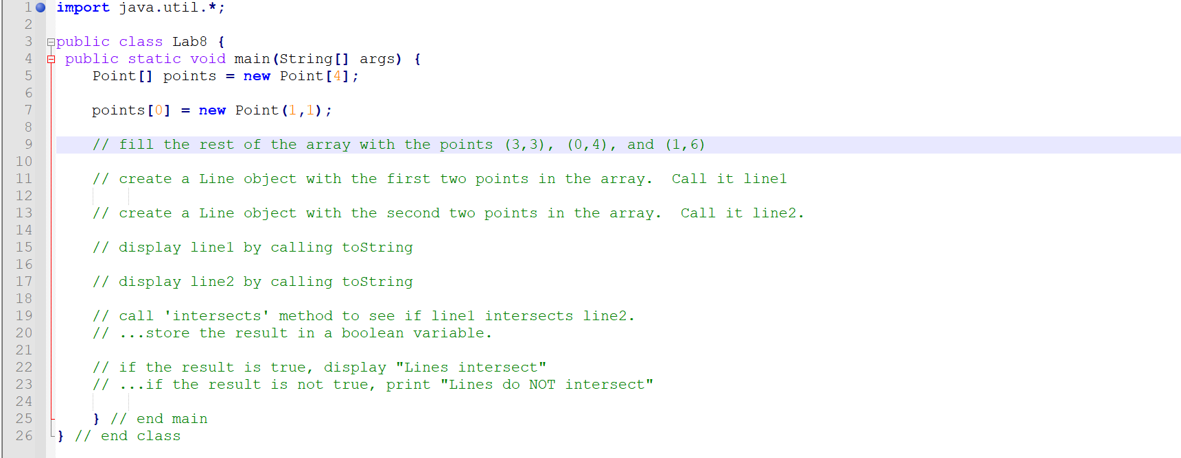 Solved In java, we were given the instructions below, and | Chegg.com