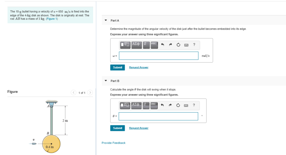 Solved The 10-g bullet having a velocity of v = 650 m/s is | Chegg.com