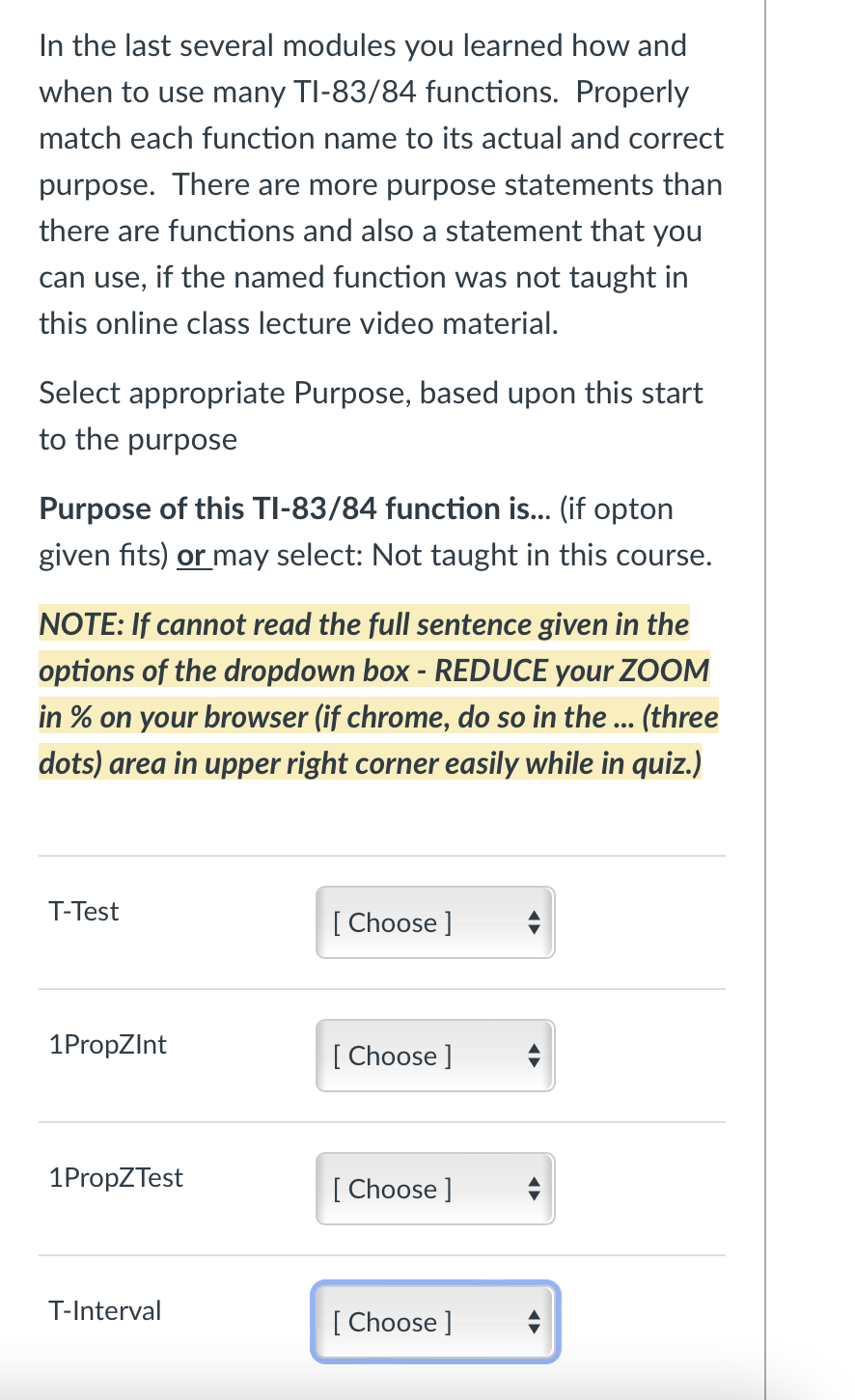Solved match each function name to its actual and correct | Chegg.com