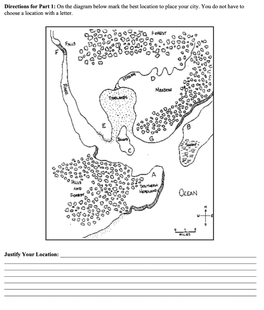 Solved Directions for Part 1: On the diagram below mark the | Chegg.com