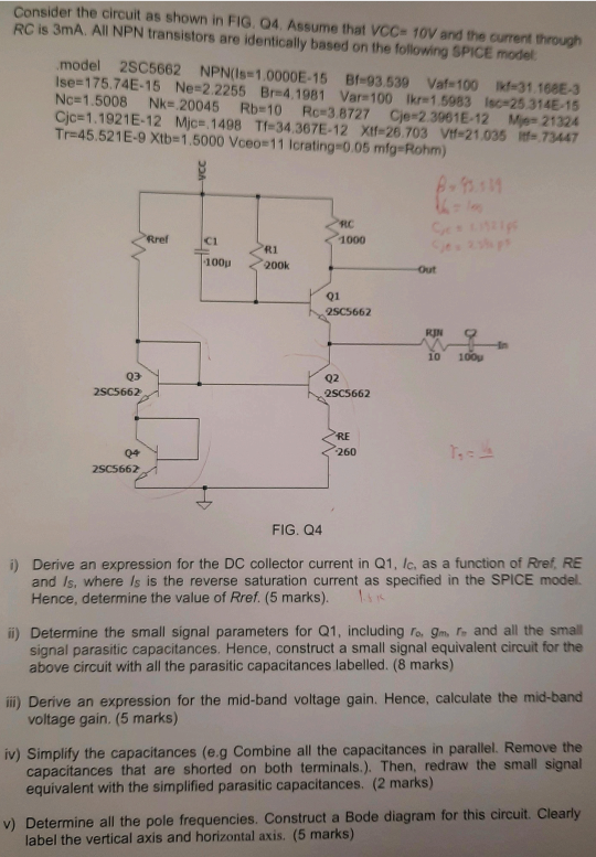 Consider the circuit as shown in FIG. Q4. Assume that | Chegg.com