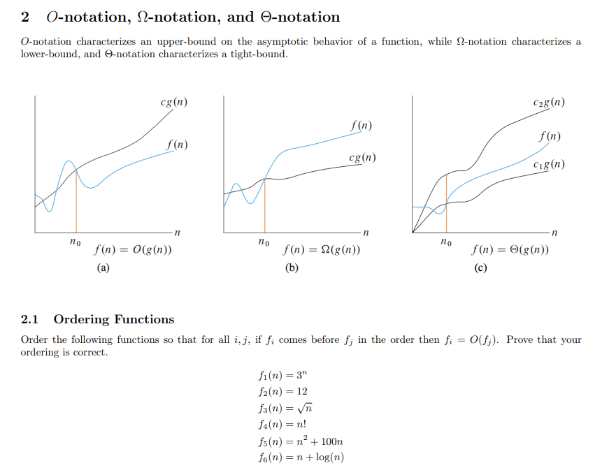 Solved 2O-notation, Ω-notation, and Θ-notation O-notation | Chegg.com Solved 2O-notation, Ω-notation, and Θ-notation O-notation | Chegg.com