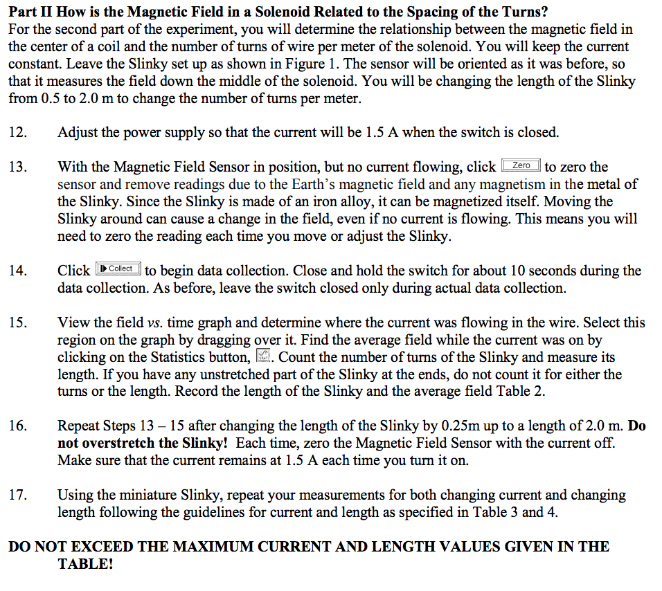 Solved The Magnetic Field of a Slinky® ObjectivesDetermine | Chegg.com