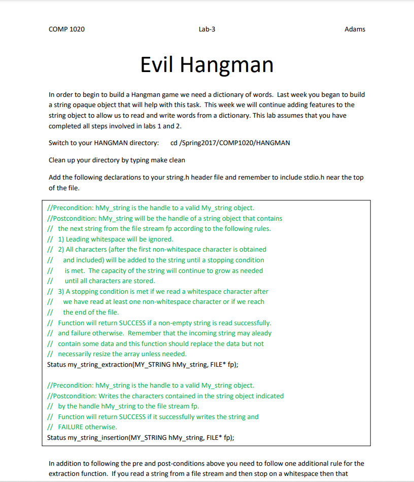 Solved In order to begin to build a Hangman game we need a | Chegg.com