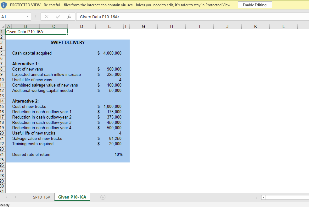 Problem 10-16A Using present value techniques to | Chegg.com