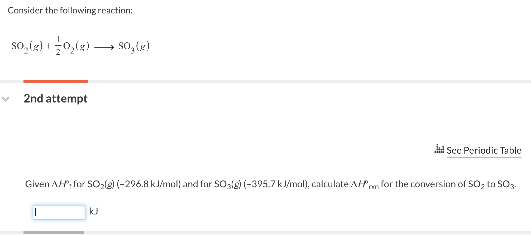 Solved Consider the following reaction: | Chegg.com