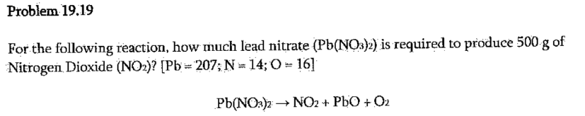 Solved Problem 19.19For the following reaction, how much | Chegg.com