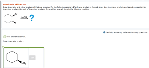 Solved Practice the skill 07.37 Draw the major and minor | Chegg.com