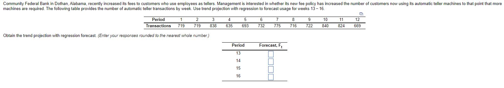 Solved machines are required. The following table provides | Chegg.com