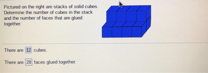 Solved Pictured on the right are stacks of solid cubes. | Chegg.com