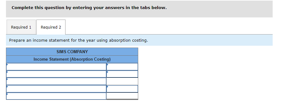 Solved 1 Prepare An Income Statement For The Year Using