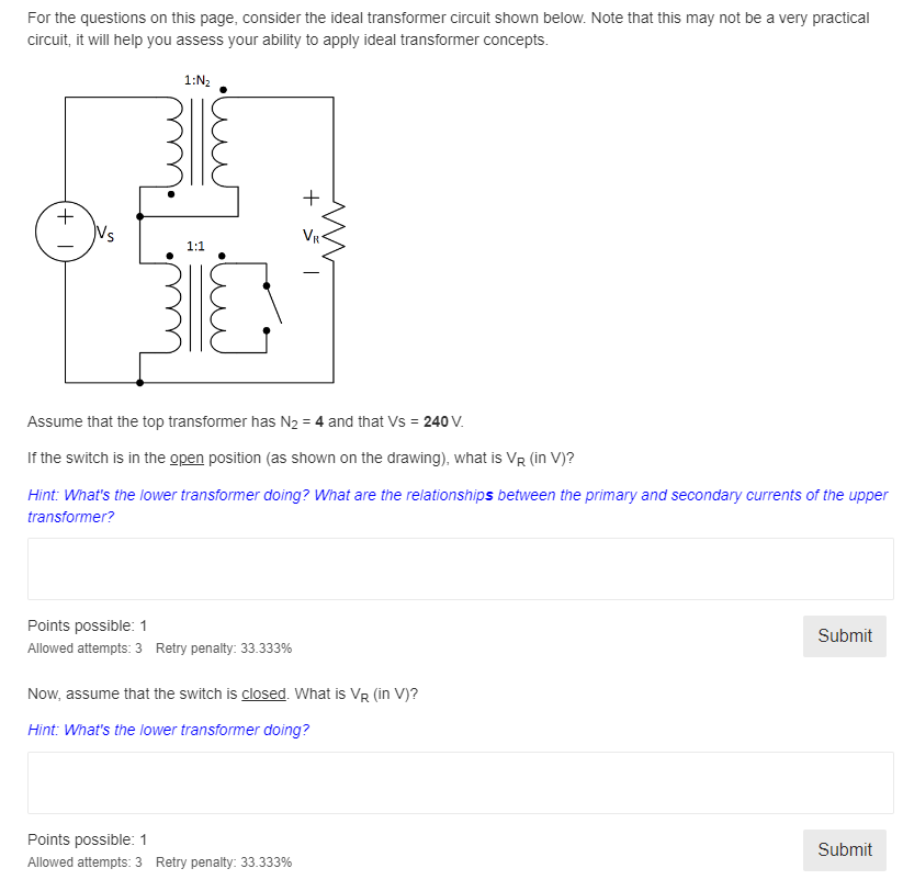 Solved For the questions on this page, consider the ideal | Chegg.com