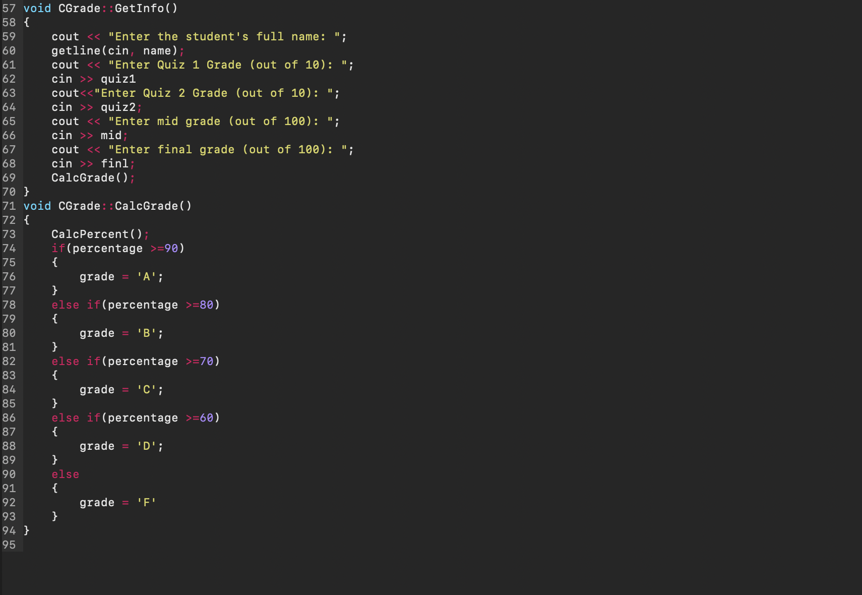 Solved ASAP. code is almost done, just need some help | Chegg.com