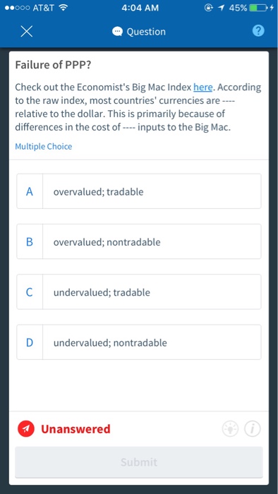 Solved ..ooo AT&T令 4:04 AM Question Failure of PPP? Check | Chegg.com