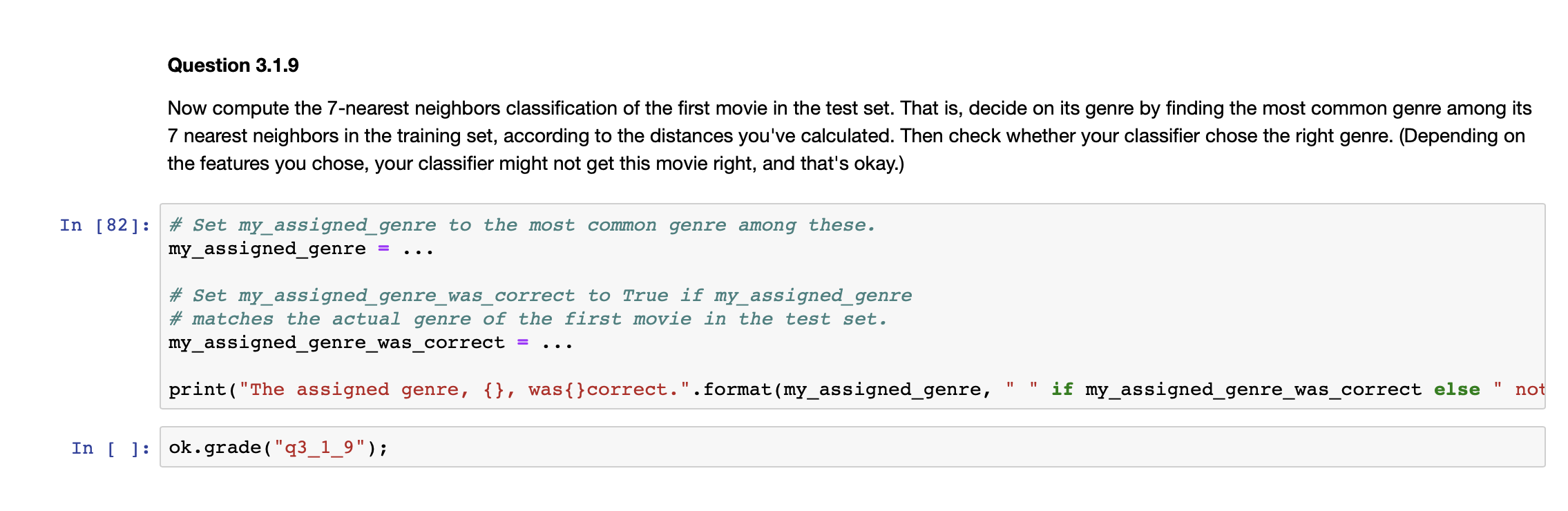 In [3]: # Run this cell to set up the notebook, but | Chegg.com