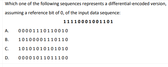 Solved Which one of the following sequences represents a | Chegg.com